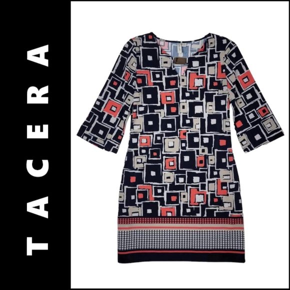 Tacera | Dresses | Tacera Women 34 Sleeve Stretch Dress Size Medium ...